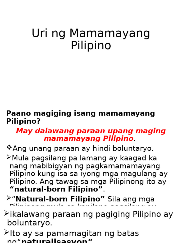 Module 2 Uri NG Mamamayang Pilipino | PDF