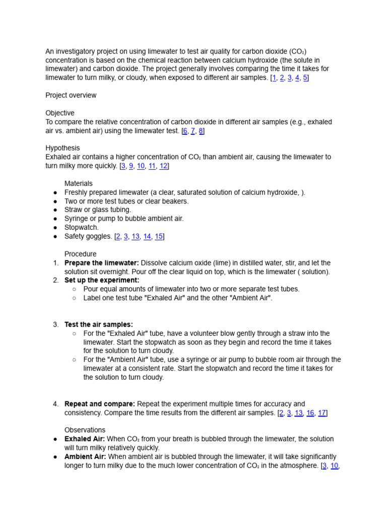 Exhaled Air vs. Ambient Air CO₂ Test | PDF | Carbon Dioxide | Chemical ...