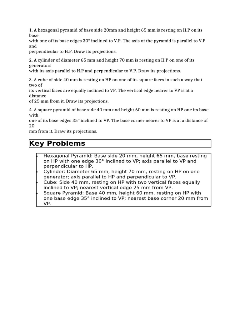 Key Problems | PDF