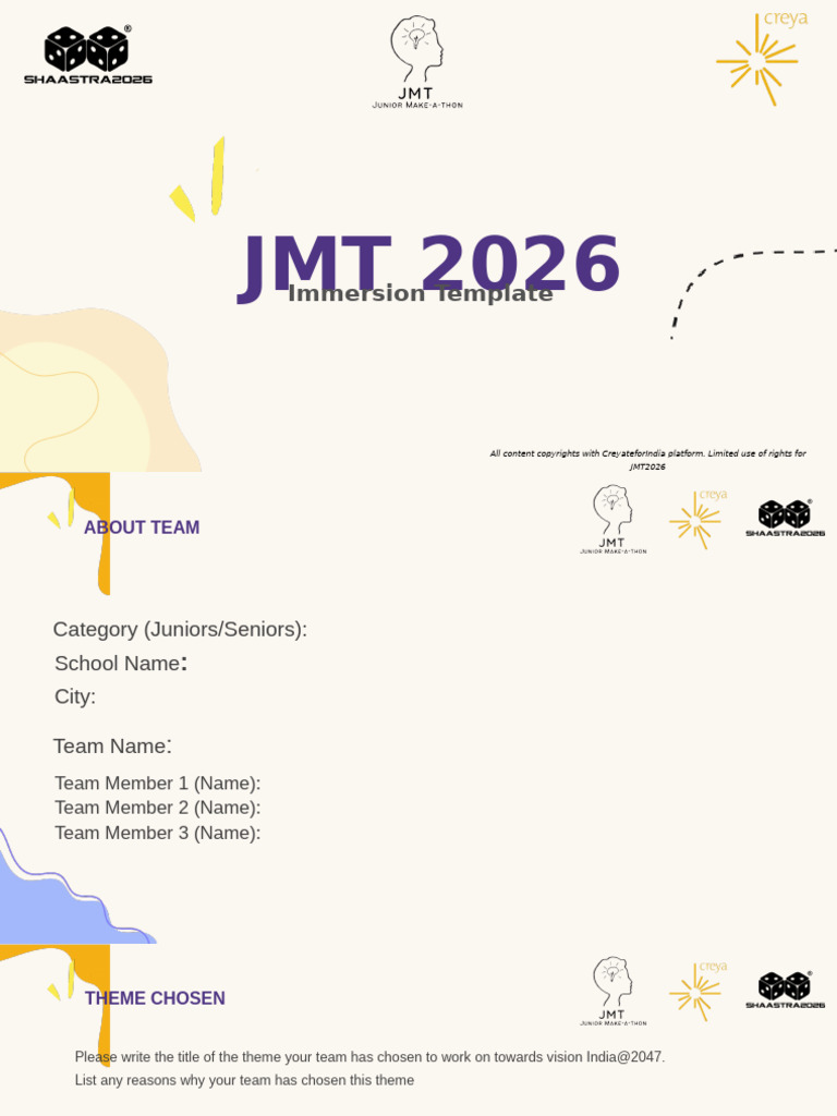 JMT 2026 Immersion Template Guide | PDF | Human Communication