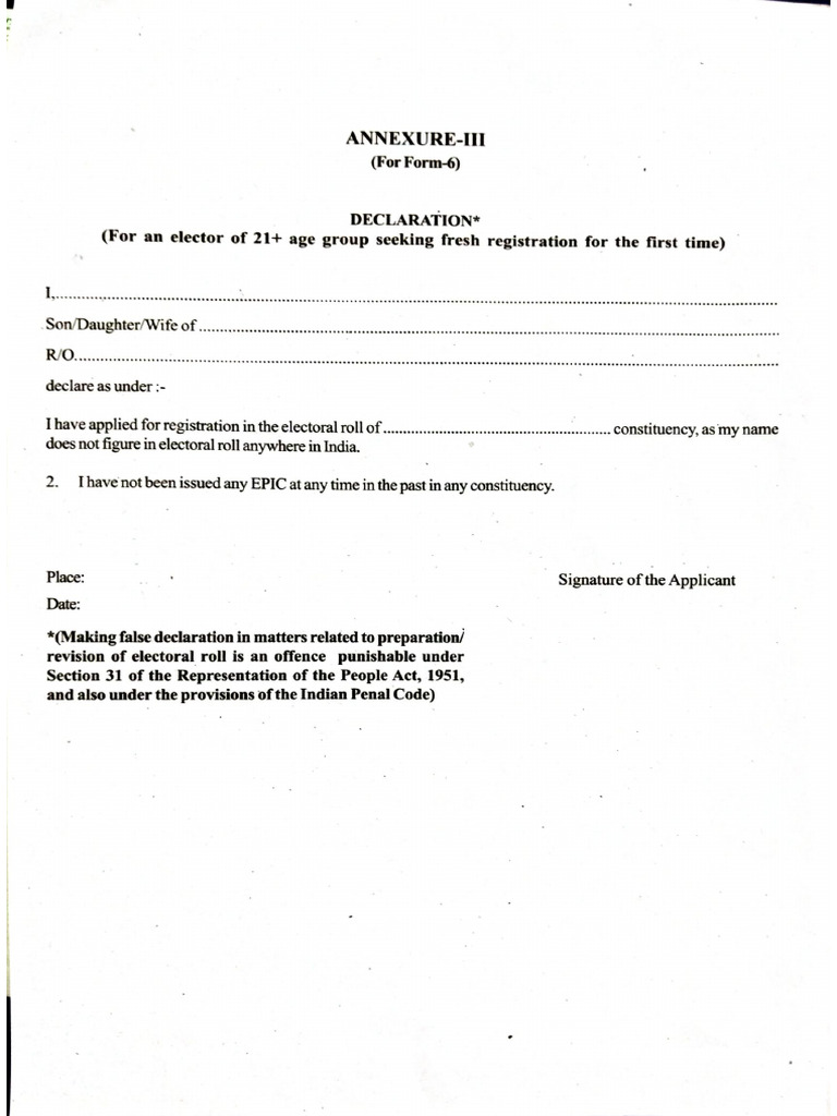 21 Plus Age Declaration | PDF