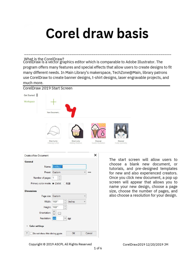 CorelDraw_Basics | PDF | Area | Software