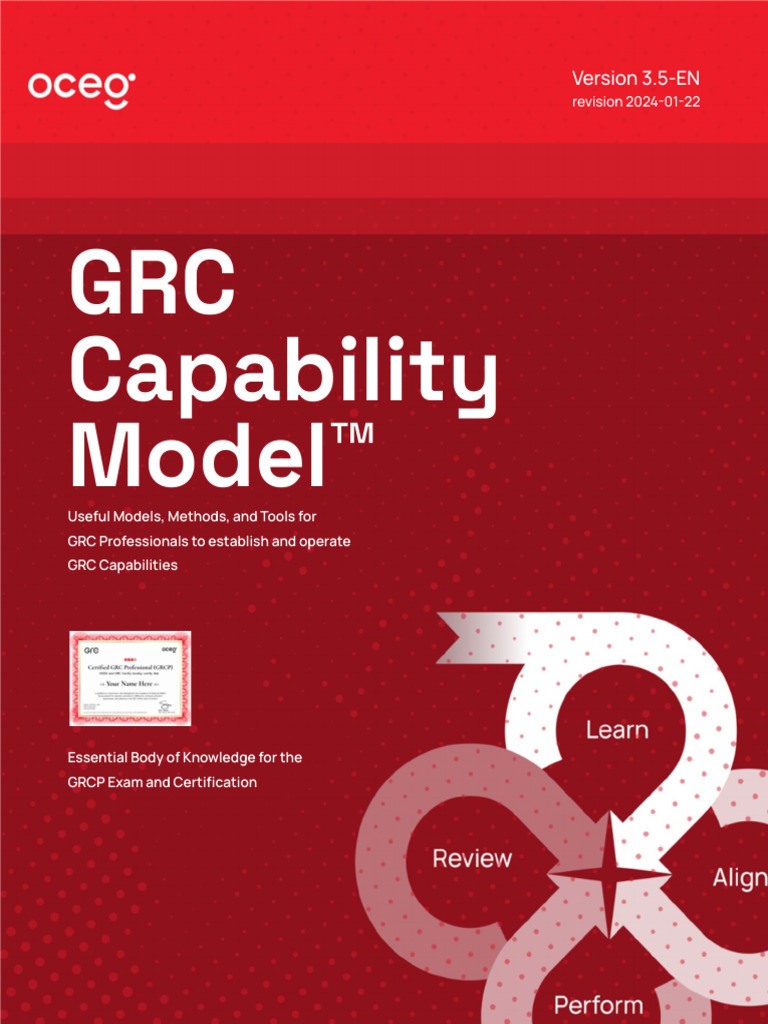 GRC Capability Model v3.5 PREMIUM Revision2024!11!20 Protected | PDF ...