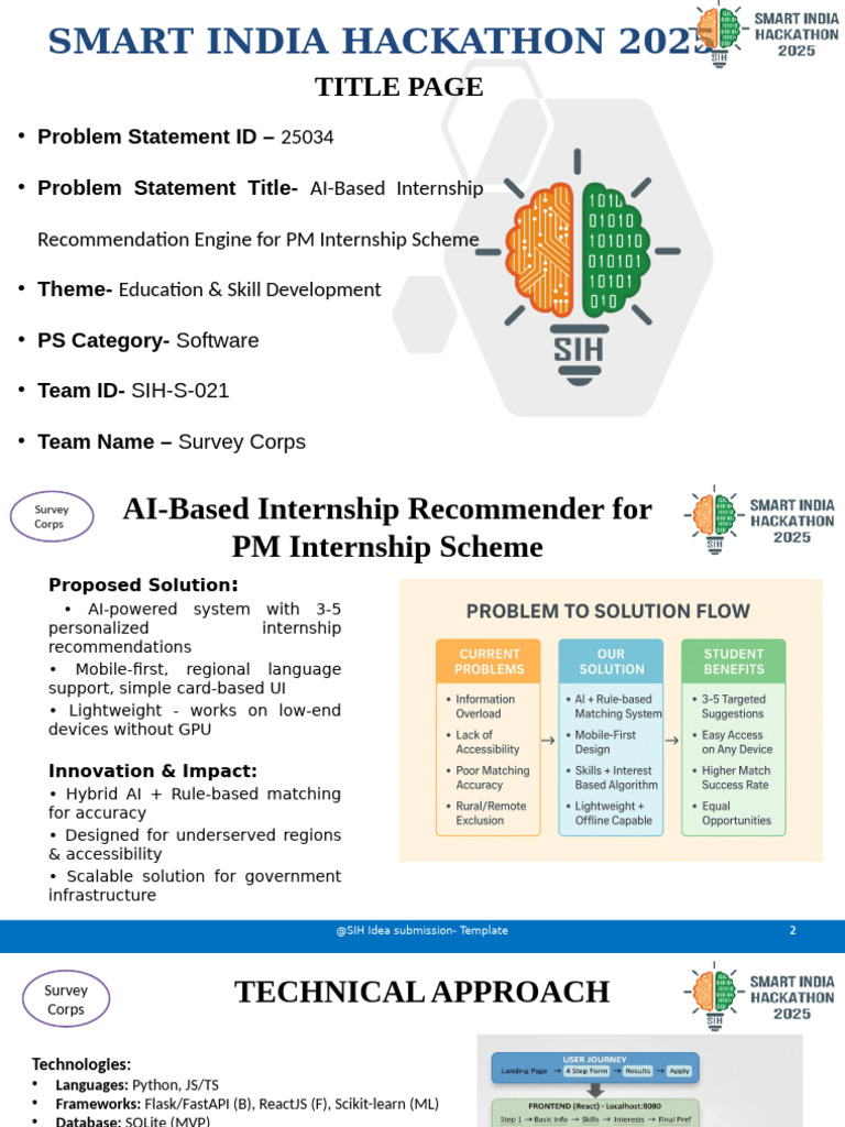 SIH2025 IDEA Presentation Format | PDF | Cloud Computing | Computing