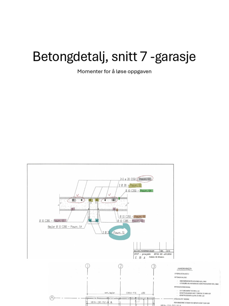 Betongdetalj, Snitt 7 - Garasje | PDF
