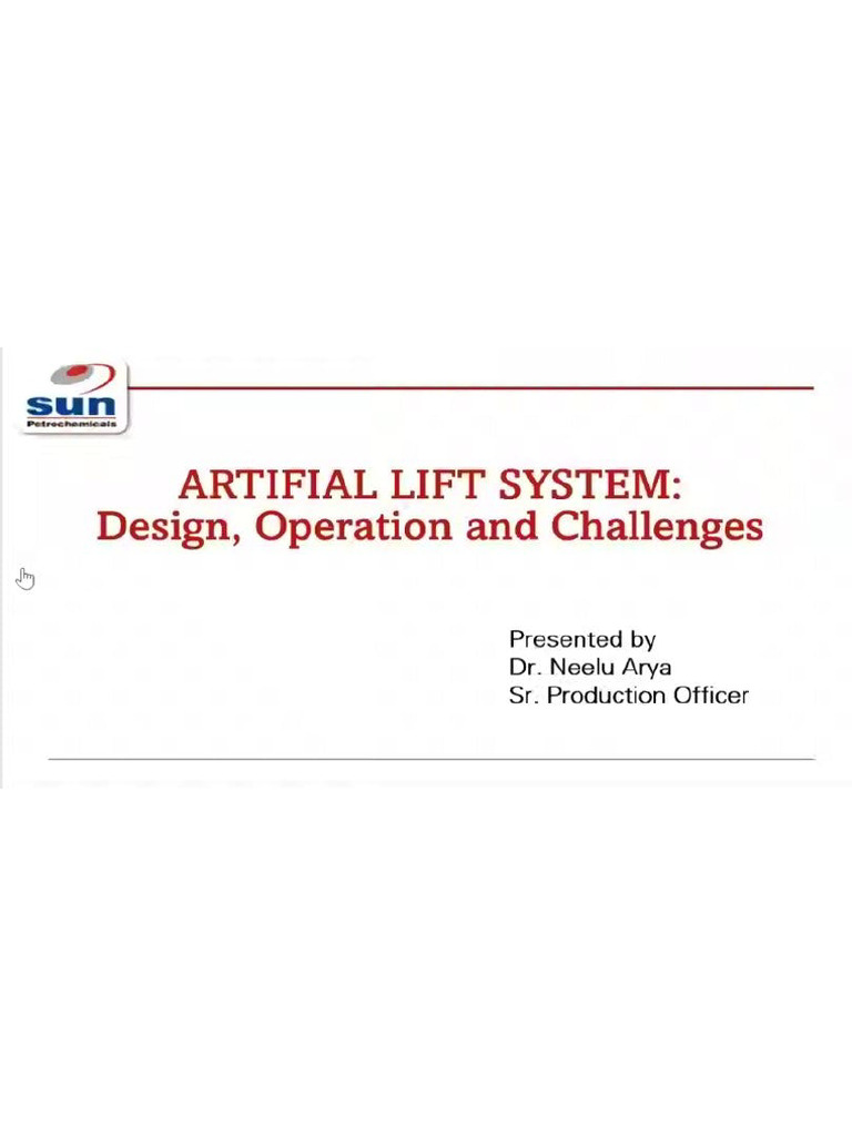 Artificial Lift System | PDF
