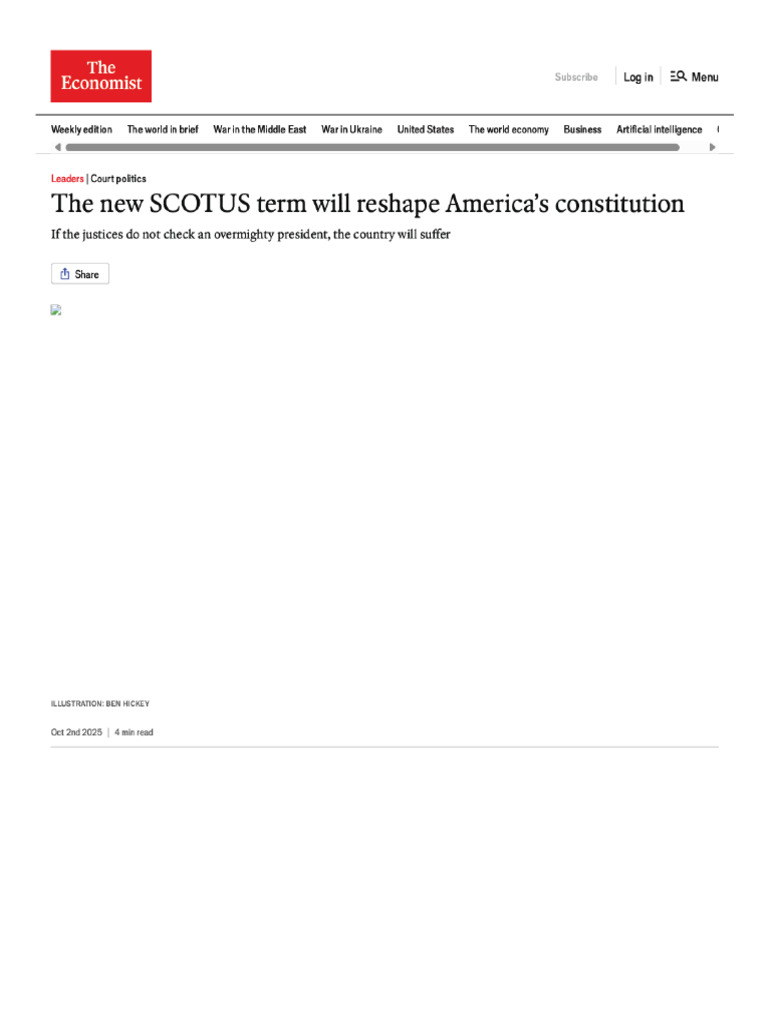 The New SCOTUS Term Will Reshape America's Constitution | PDF | Supreme ...