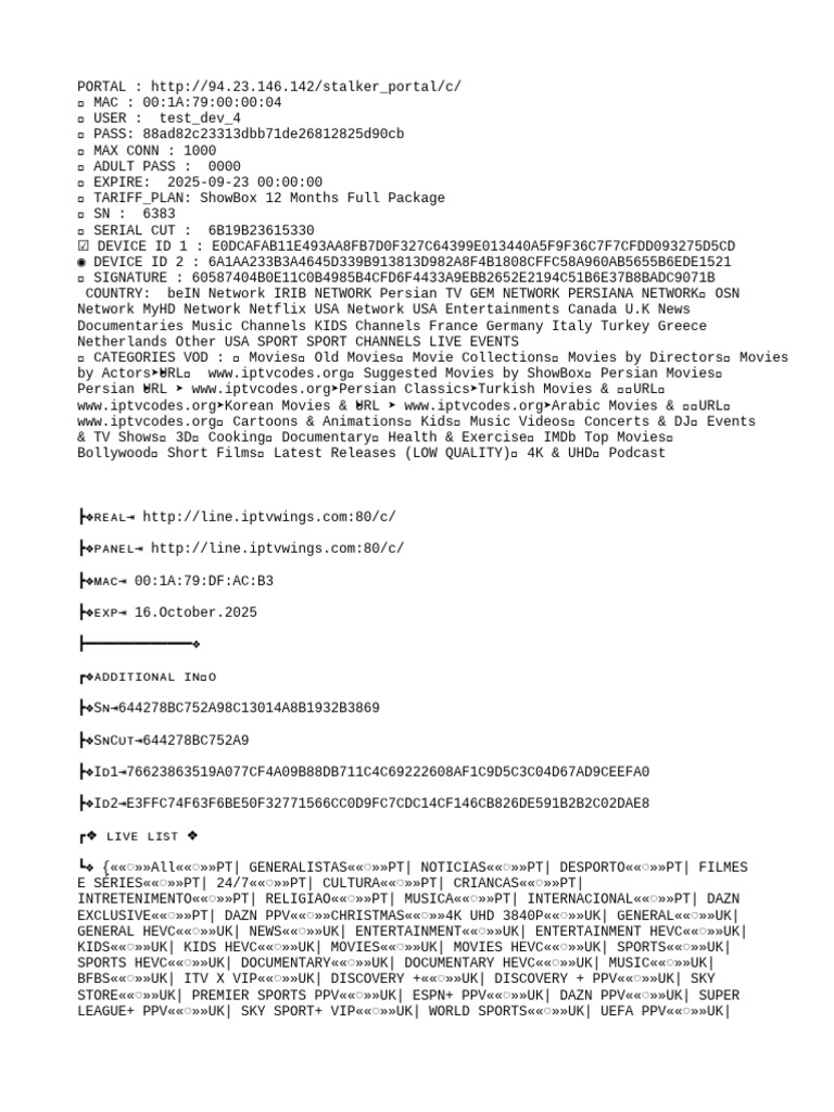 Xtream Codes IPTV For Smart TV in 2025 | PDF | Asia | Hulu