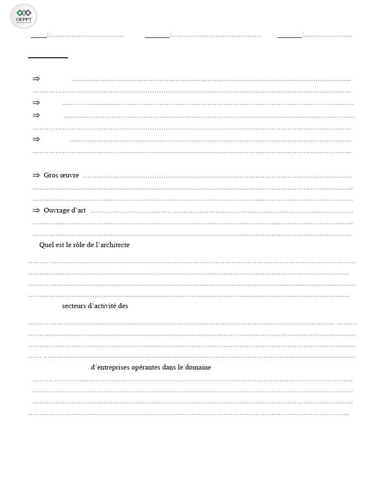 Questions:: Contrôle Continu N°1 M101:Introduction Au Métier | PDF