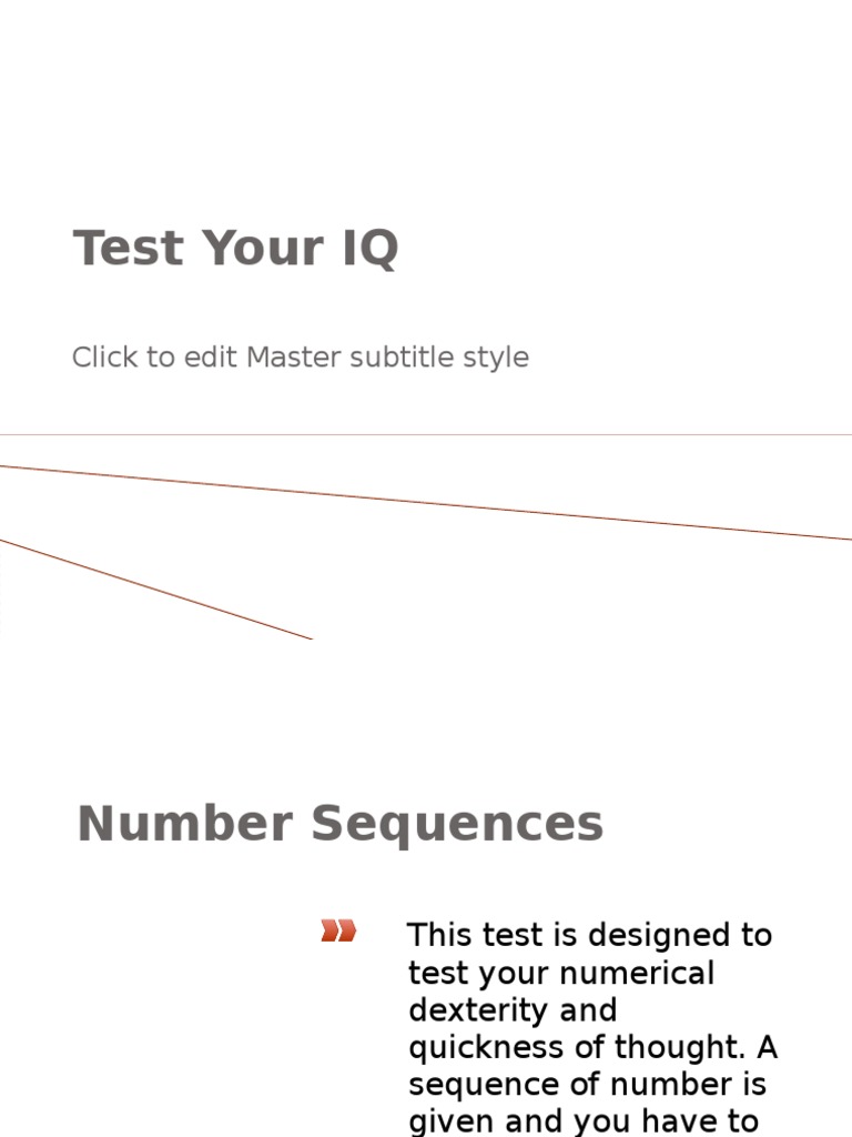 Numerical IQ Test: Number Sequences | PDF | Career & Growth
