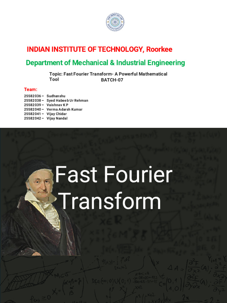 Fast Fourier Transform Ovrrview | PDF | Fast Fourier Transform ...