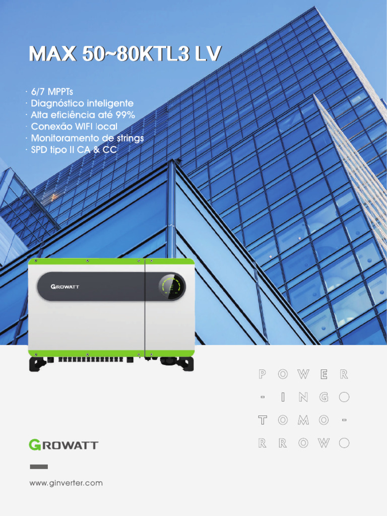 Inversor Growatt 75 KW | PDF
