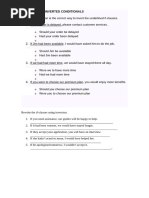 Inverted Conditionals Exercises Guide | PDF