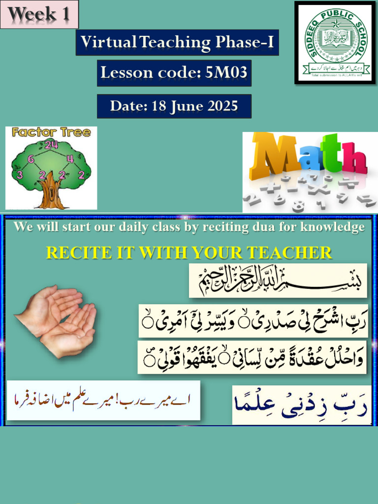 (18 June) 5M03 Prime Factorization Through Factor Tree and Division ...