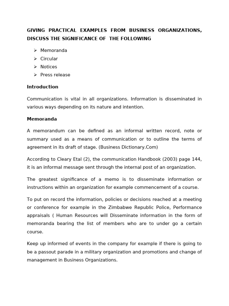 Group Assignment Memos Etc | PDF | Memorandum | Human Communication