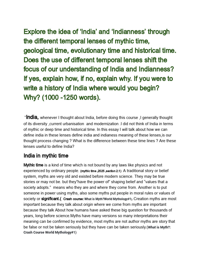 India and Indianess | PDF | Geologic Time Scale | Homo