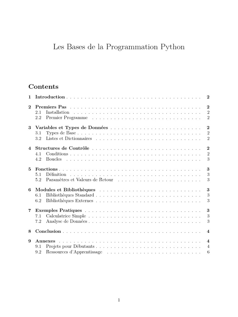Qu'est Ce Que Le Langage Python | PDF | Python (Langage de ...