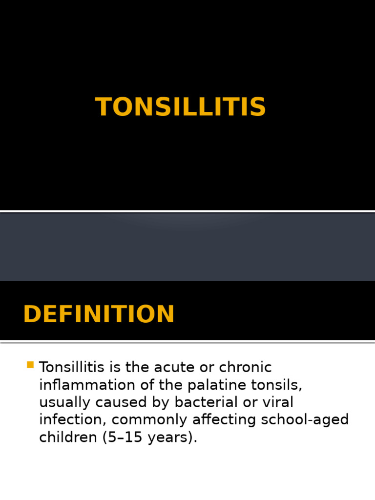 Tonsillitis For Pediatric - 010101 | PDF | Respiratory Diseases ...