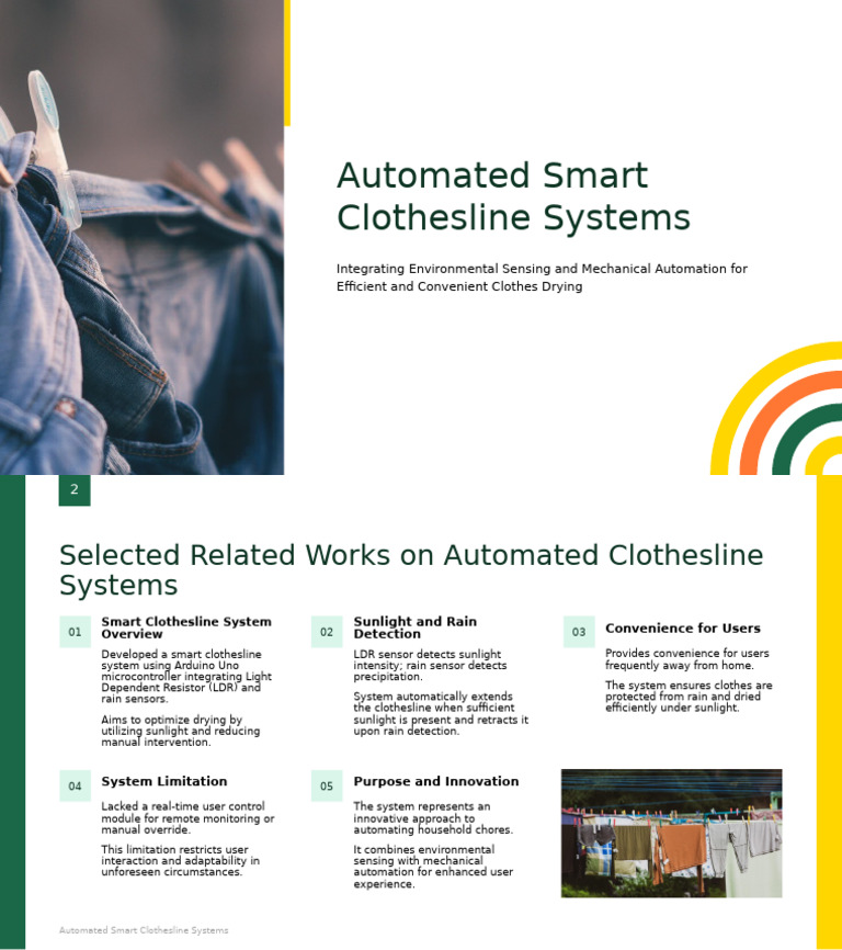 Automated Smart Clothesline Systems | PDF