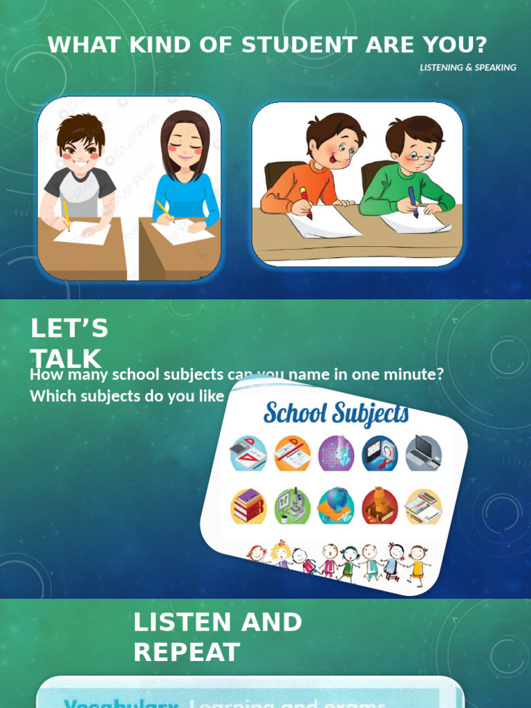 What Kind of Student Are You?: Listening & Speaking | PDF