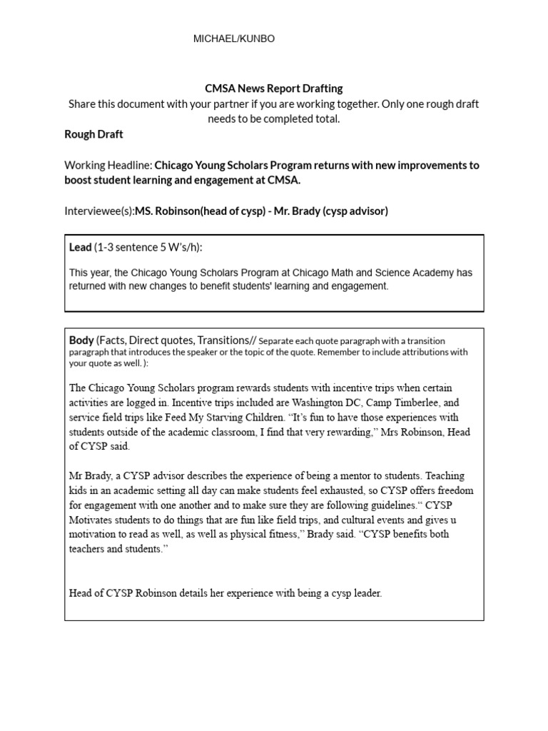 KUNBO - MICHAEL - Article Drafting Doc - 18449890 | PDF | Cognition ...