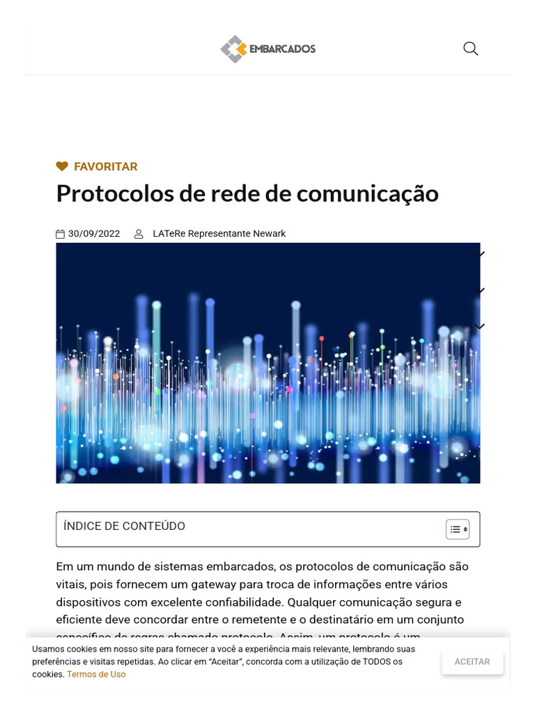 Protocolos de Rede de Comunicação - Embarcados | PDF | USB ...