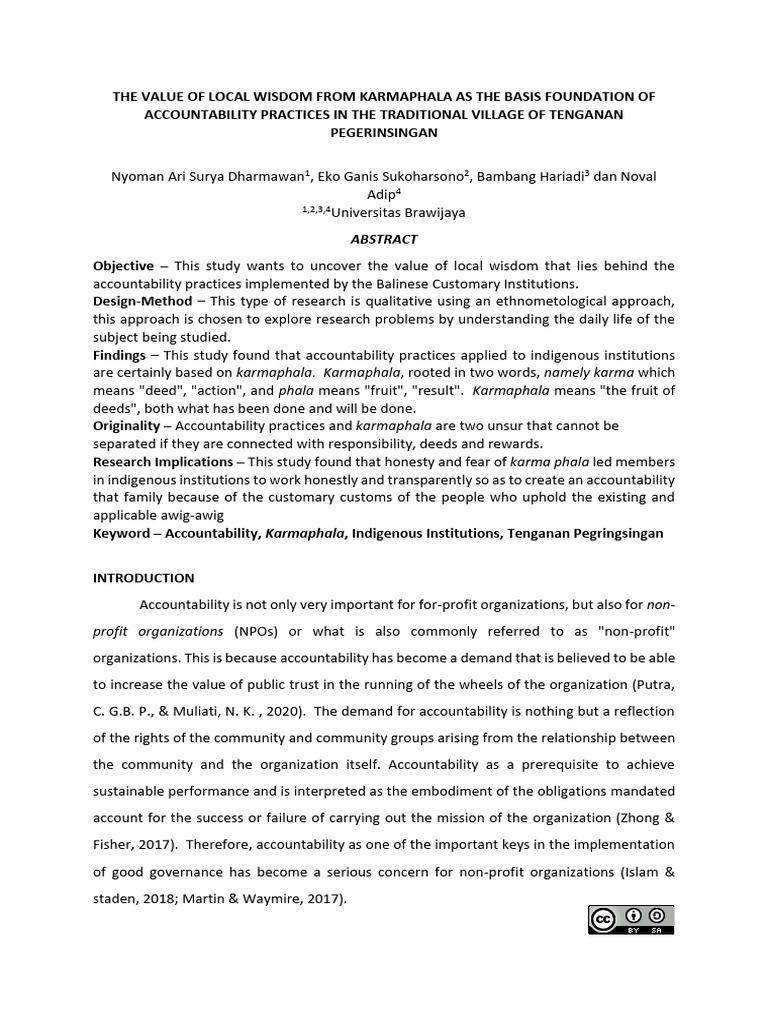 7.+Article+Text,+Revisi JUrnal+IJABS Nyoman+Ari+Surya | PDF | Karma