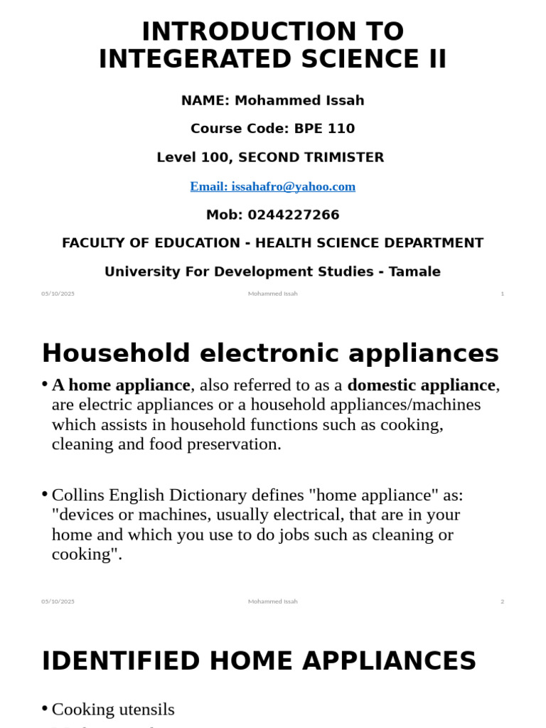 Household Appliances, 1st Aid Bpe. | PDF | Home Appliance | Medical ...