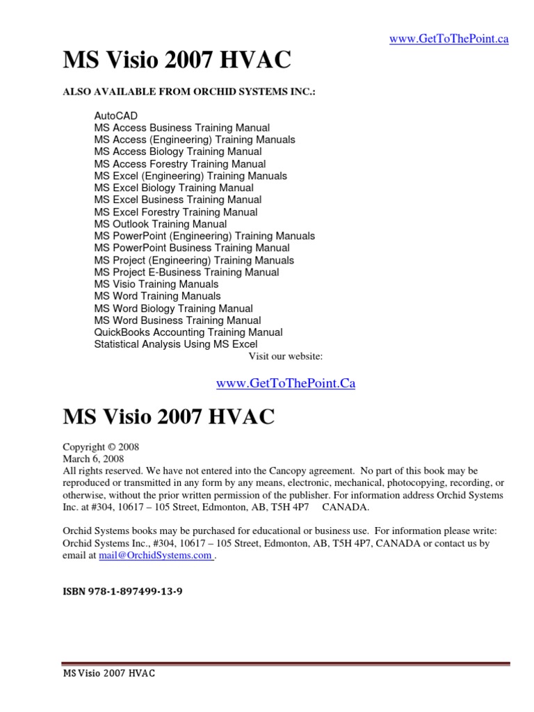 Ms Visio 2007 Hvac Training Manual Web Sample | Hvac | Pump