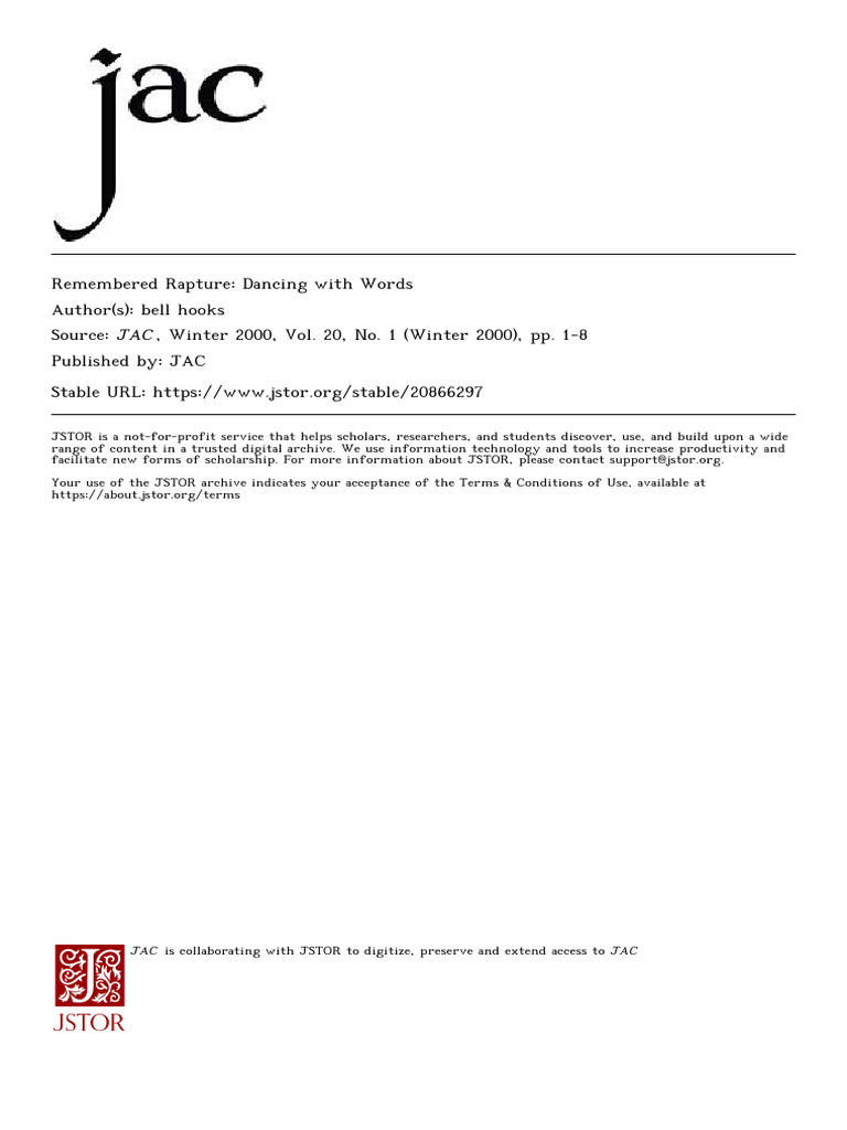 Remembered Rapture - Dancing With Words | PDF | Thought | Deconstruction