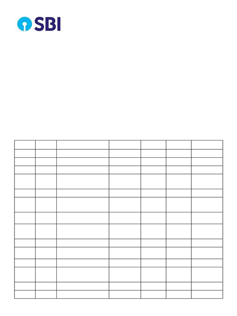 SBI Statement Sample | PDF | Debit Card | Cheque