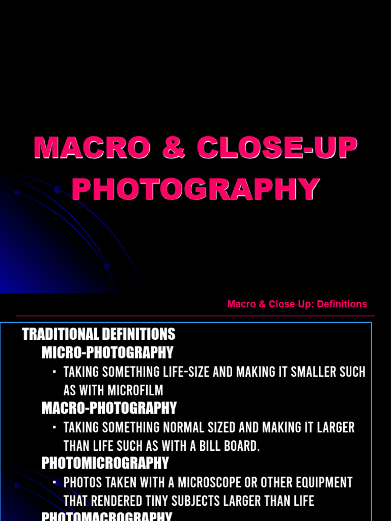 Understanding Macro and Micro Photography | PDF | Macro Photography ...