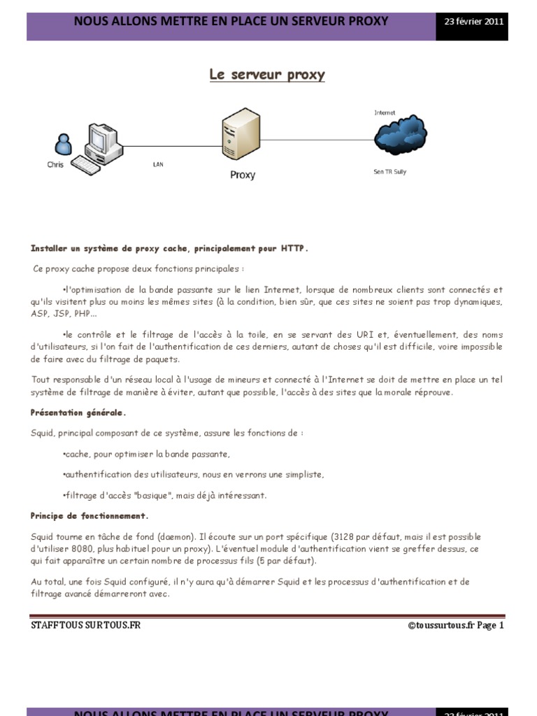 Proxy Squid Toussurtout | PDF | Ordinateurs