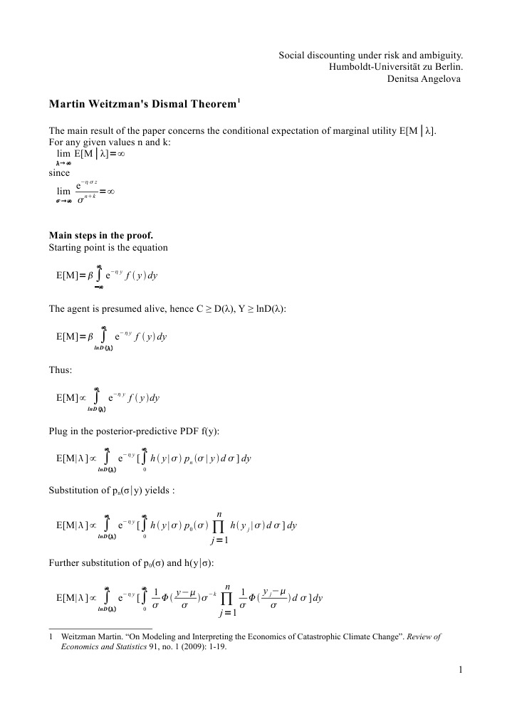 Dismal Theorem - Derivation | PDF | Scientific Theories | Applied ...
