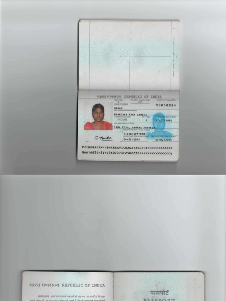 Anusha Passport | PDF