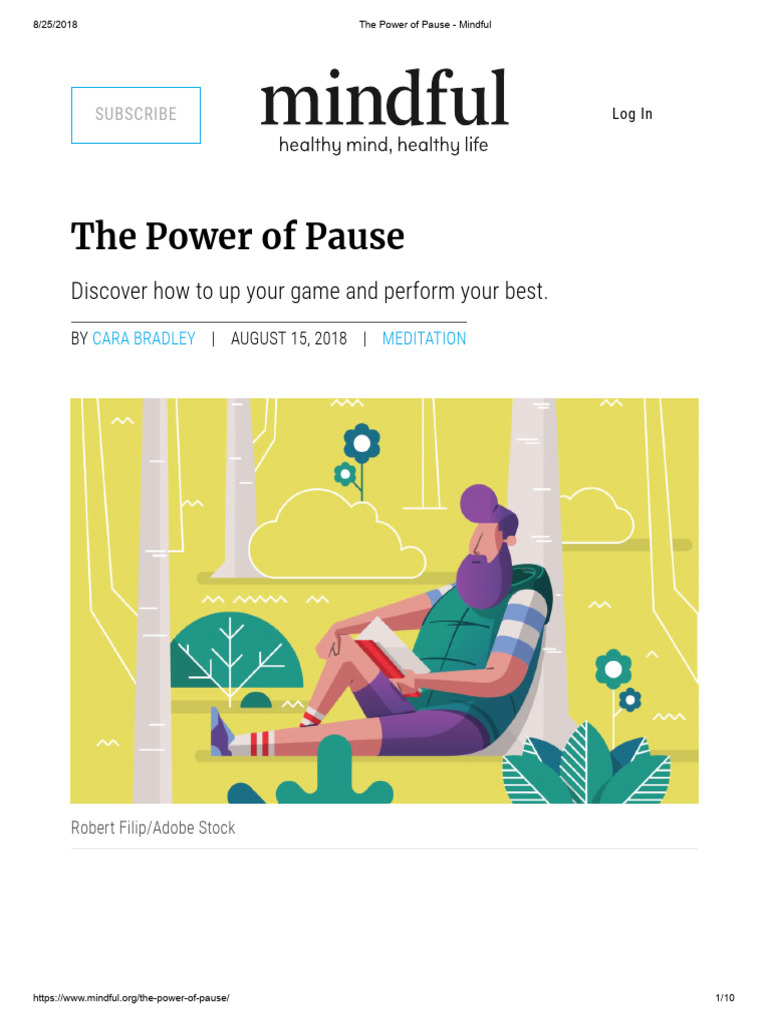 The Power of Pause in Mindfulness | PDF | Silence | Sound