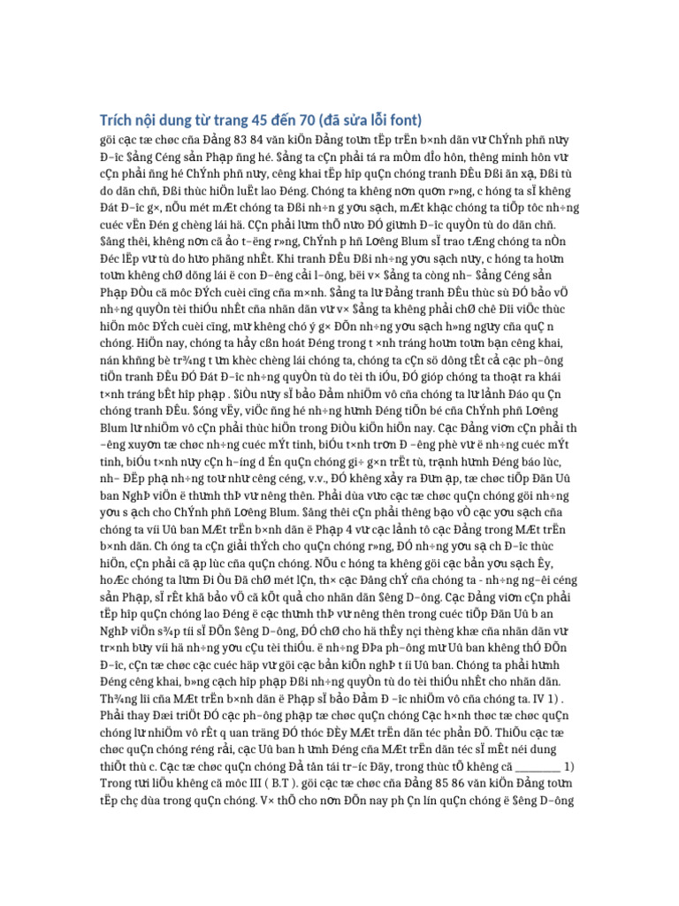 Trich Trang 45 70 Sach Font | PDF