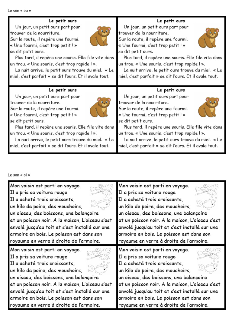 Aventures d'un petit ours et voisin | PDF