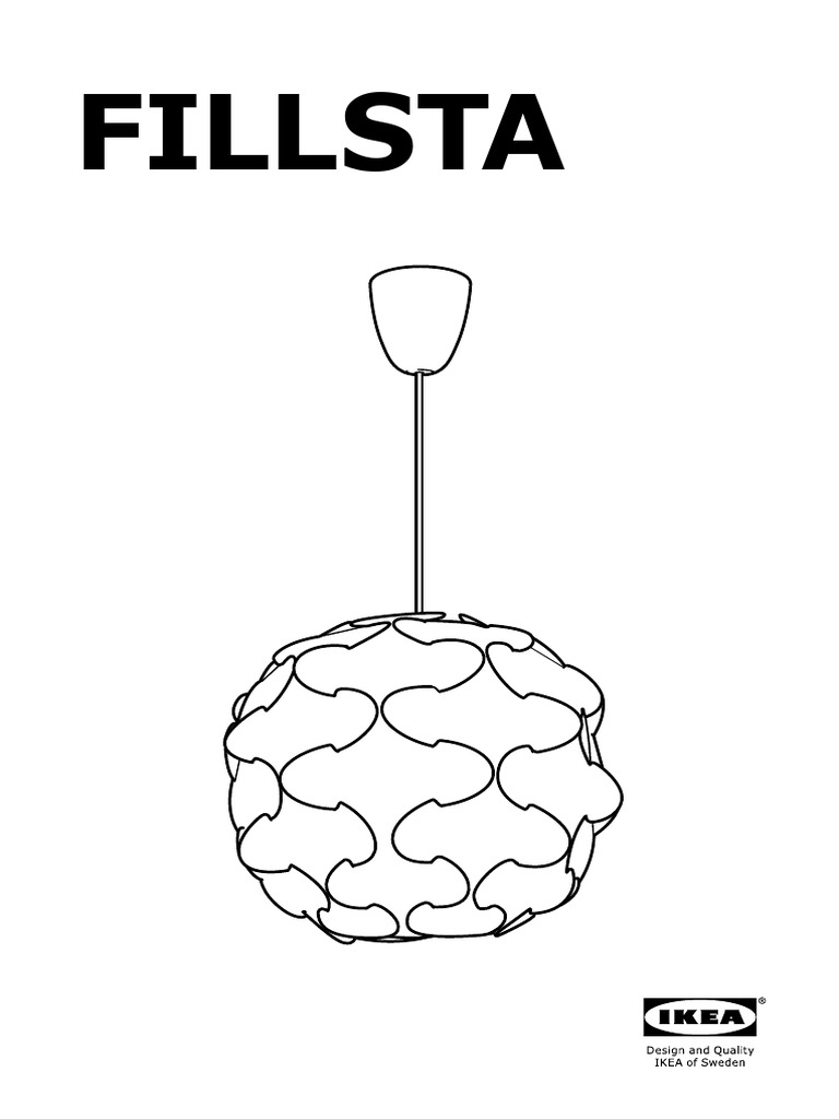 Ikea 吊燈 Fillsta-diao-Deng AA-364044-5 Pub | PDF