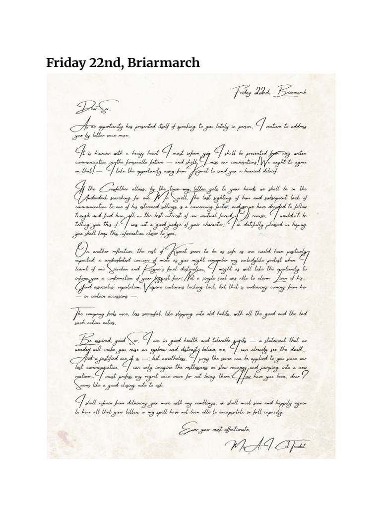 Aurelia's Letters | PDF