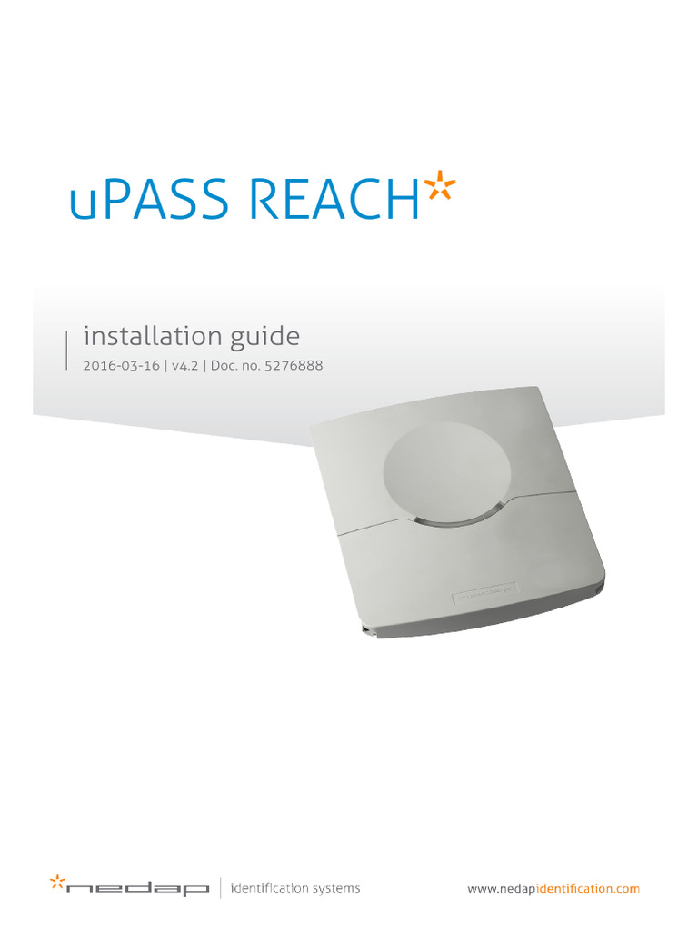 uPASS Reach Installation Guide | PDF | Usb | Electrical Connector
