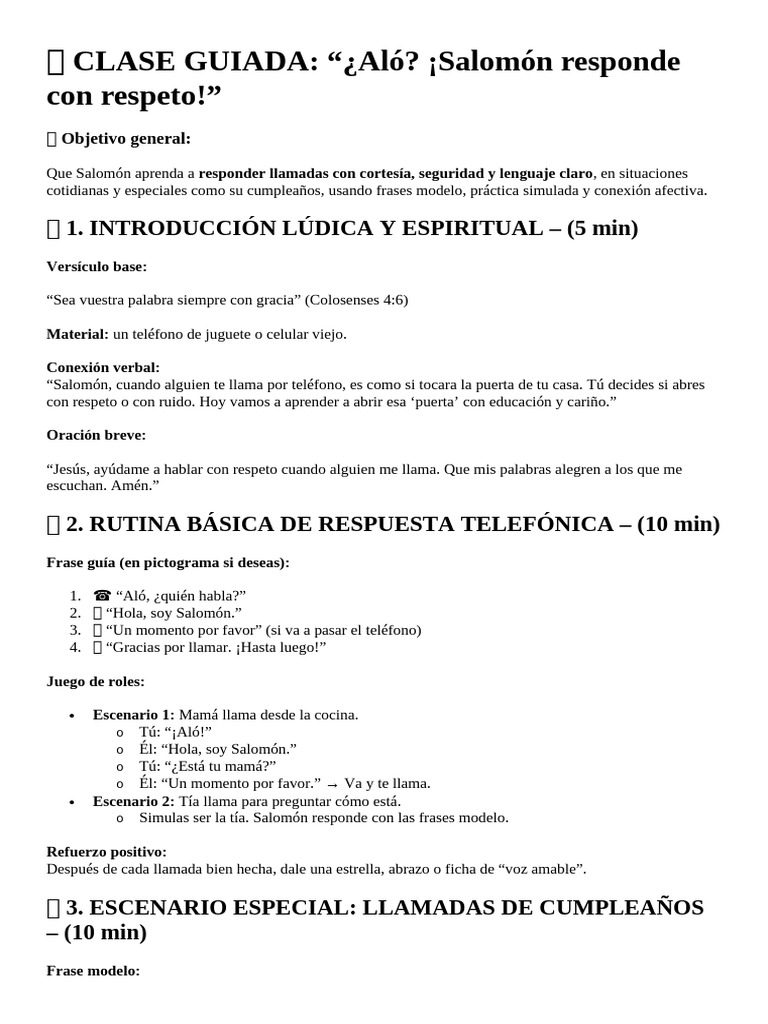 Como Contestar Una Llamada Diaria Cumpleanos | PDF | Oración | Amor