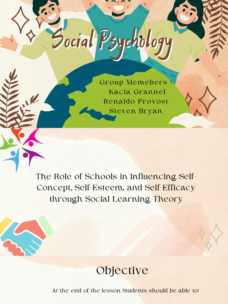 Social Psychology Prsentation | PDF | Self Efficacy | Self Esteem