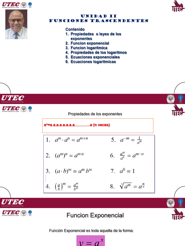 Propiedades de Los Exponentes y Funcion Exponencial | PDF
