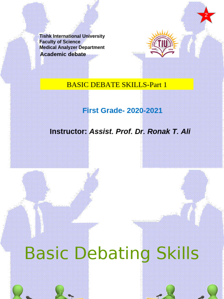 Week 2 Basic Debating Skills Part 1 | PDF