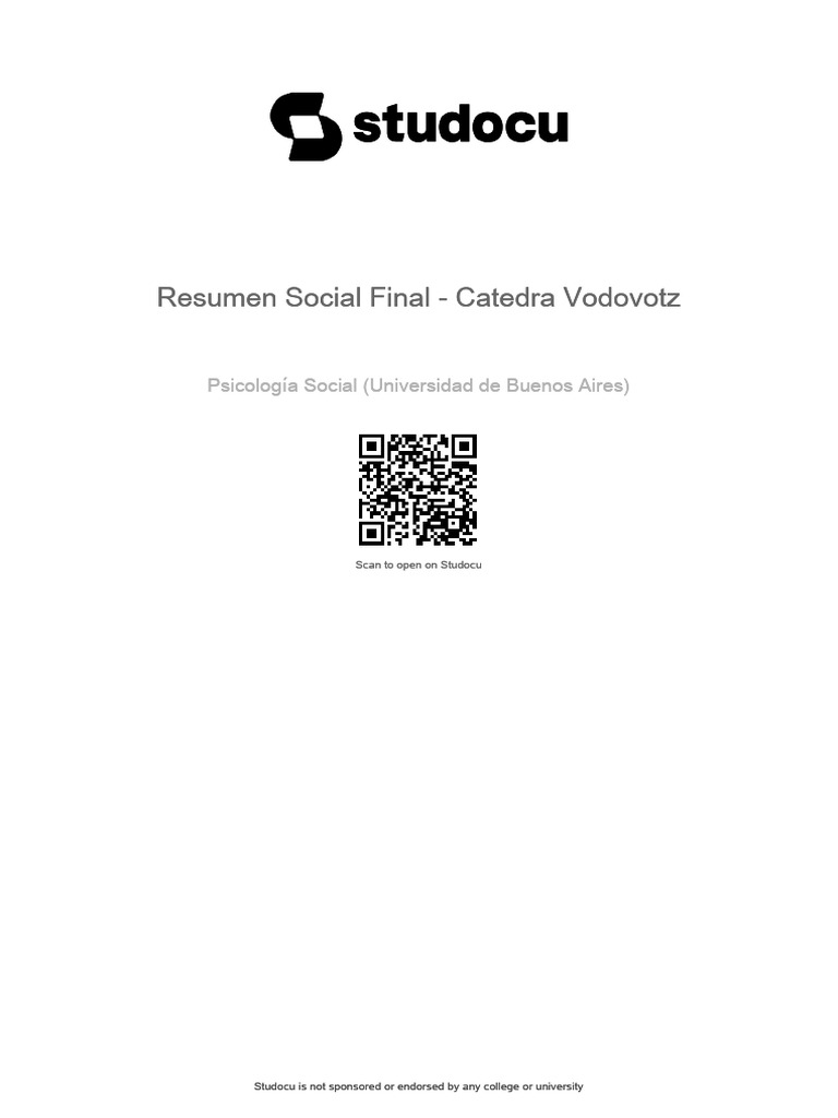 Resumen Final Psico Social Vodovotz | PDF | Sociedad | Familia