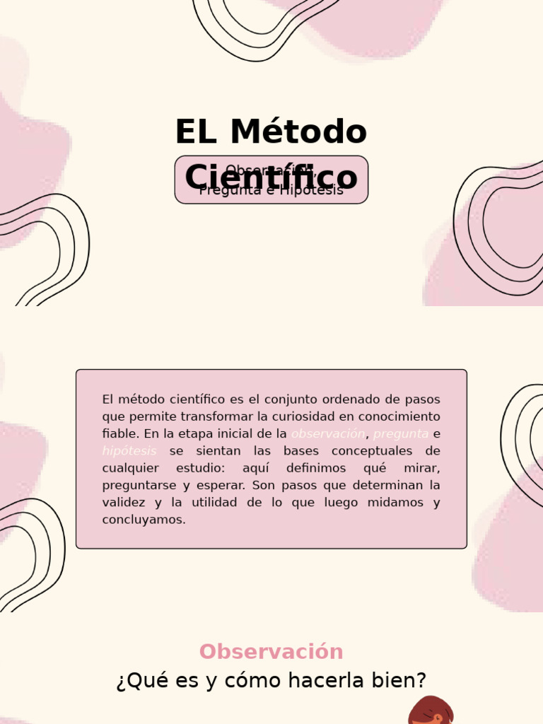 Método Científico: Observación y Hipótesis | PDF | Observación ...