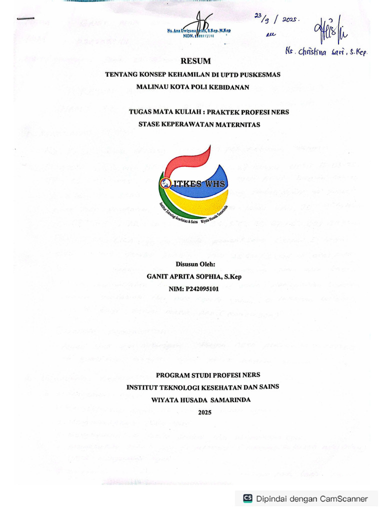 Resum Maternitas Longcase Ganit Aprita Sophia | PDF