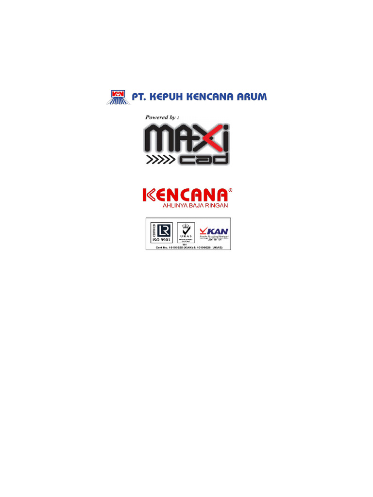 Hsil - Perhitungan Struktur (Maxicad) RENCANA ATAP BLOCK A3 | PDF