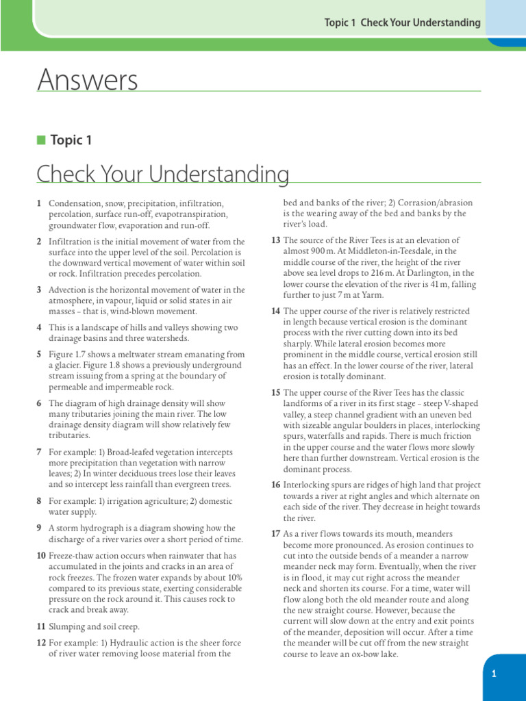Edexcel International Gcse 9 1 Geography Online Answers 2nd Revises ...